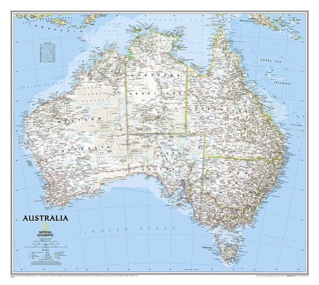 Australia Classic, Laminated : Wall Maps Continents: National ...